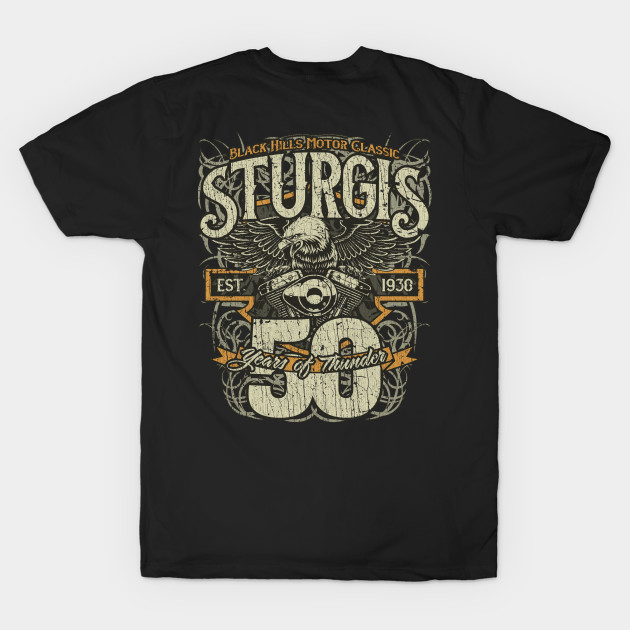 Sturgis 50 Years of Thunder 1990 - Sturgis - T-Shirt | TeePublic Sturgis 50 Years of Thunder 1990 - Sturgis - T-Shirt | TeePublic